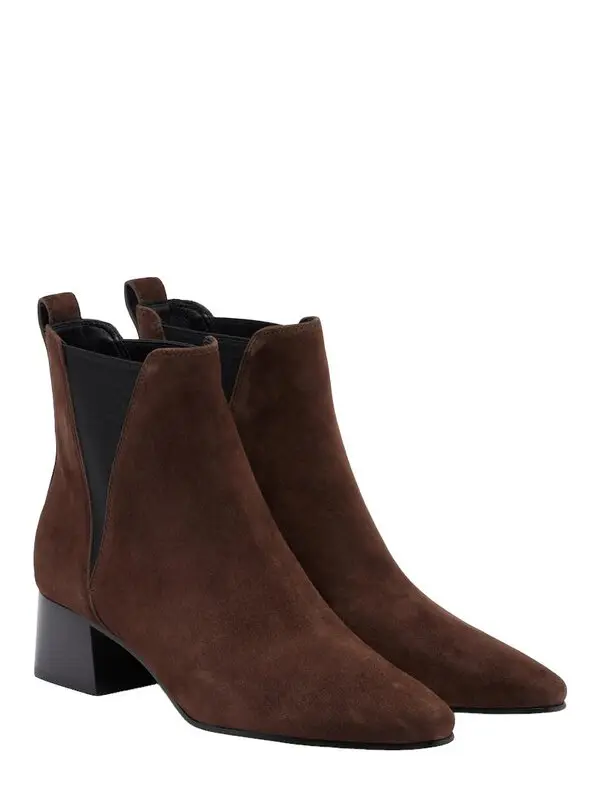 Veronica Beard Astra Suede Chelsea Boots - Brown