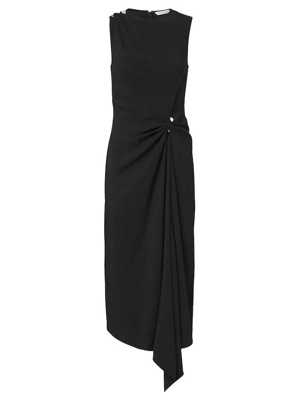 Veronica Beard Freja Embellished Midi Dress - Black