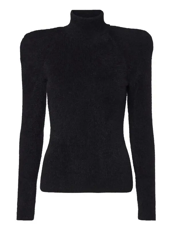Balmain Knitted Turtleneck Sweater - Black