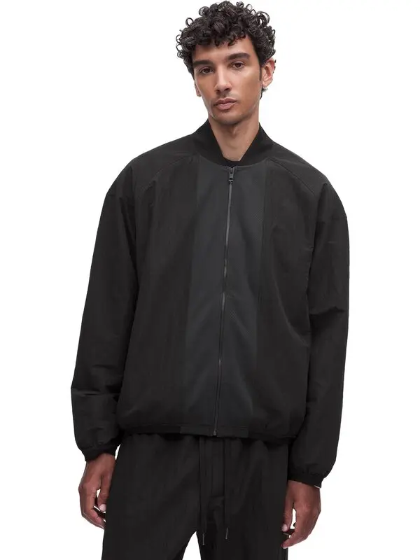Lululemon Mesh-panelled Track Jacket - Black