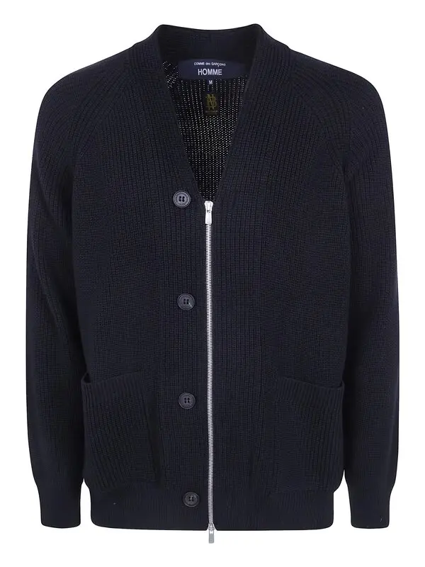 Comme Des Garçons Cardigan Double Lace "double Lace Wool Cardiga - Black