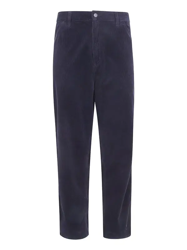 Carhartt Work In Progress Corduroy Pants "simple" Pant - Blue