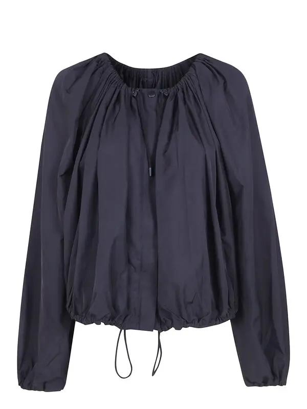 TOTEME Coat Gathered Parachute Coat - Black