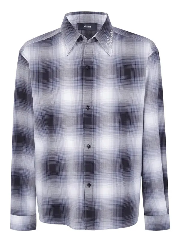 Amiri Shirt "os" Flannel Casual - Black