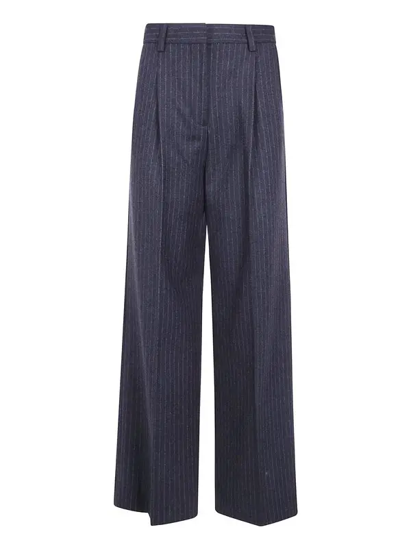Filippa K Pinstripe Flannel Pants "darcey - Gray