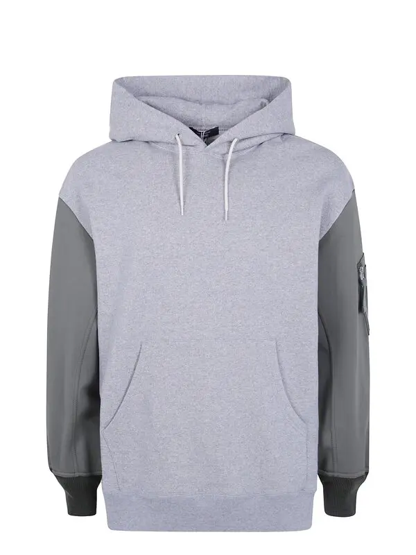 Comme Des Garçons Sweatshirt Double Fabric Sleeves - Gray