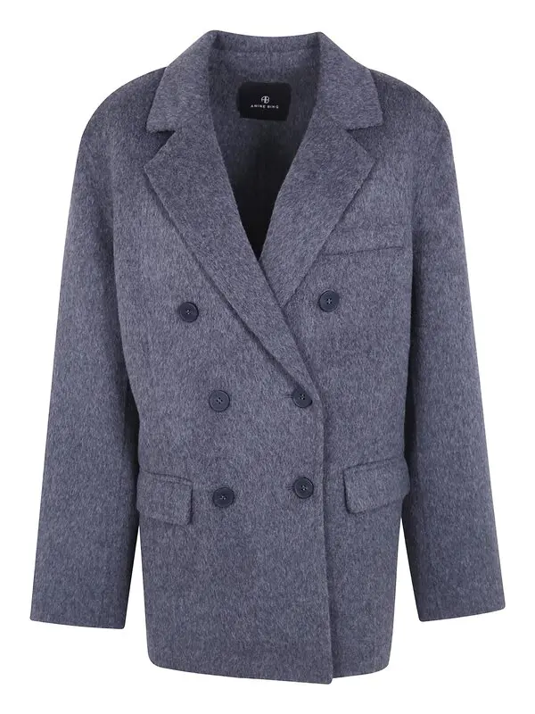 ANINE BING Wool Coat "sali - Gray