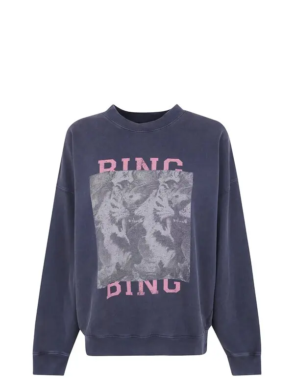 ANINE BING Sweatshirt "miles" Tiger Bing - Black
