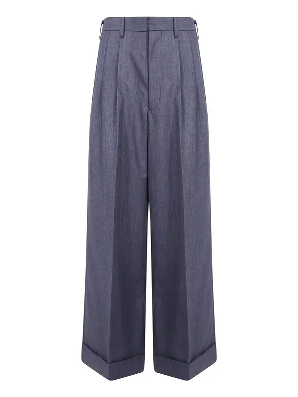 JUNYA WATANABE COMME DES GARCONS Wool Serge Trousers - Gray