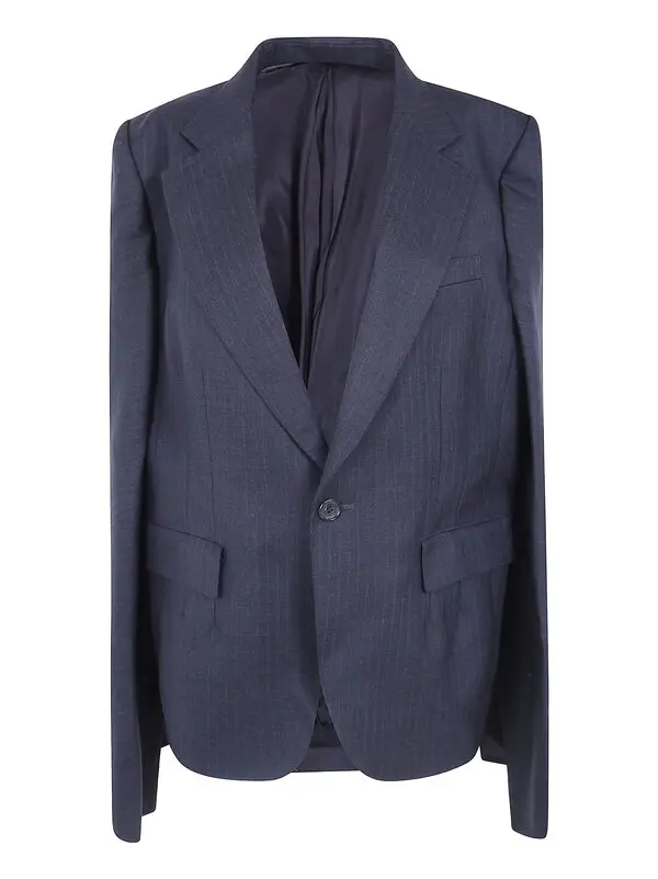 JUNYA WATANABE COMME DES GARCONS Blazer Wool Stripe "wool Stripe Fit B - Gray