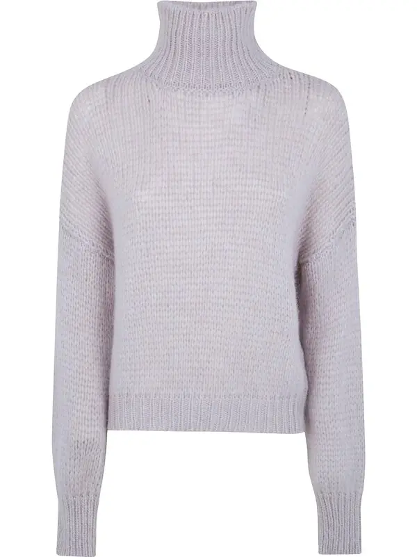 NUUR Turtleneck Sweater "long Sleeves Turtle Neck Sweater - White