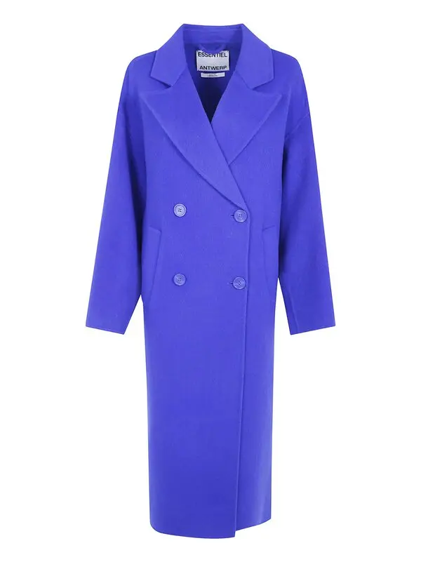 Essentiel Antwerp Double-face Coat "kelp - Blue