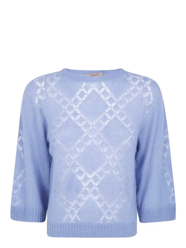 TWINSET Round Neck Sweater - Blue
