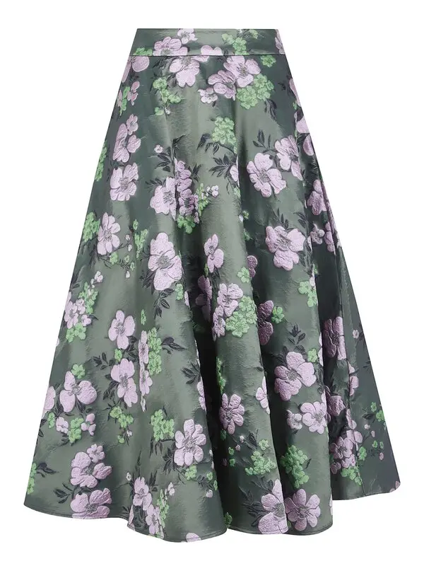 Essentiel Antwerp Midi Circle Skirt "kathyanne - Green