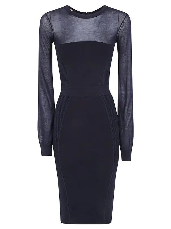 Elisabetta Franchi Knitted Dress - Black