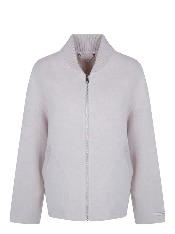 GIOVANNI PARIS Jacket Wool-cashmere "leo - Beige