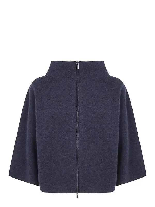 GENTRYPORTOFINO Sweater Zip Knit Jacket - Gray