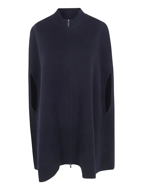 GENTRYPORTOFINO Coat Cashmere Knit Coat - Black