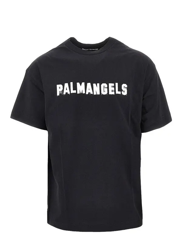 Palm Angels Pal Hills' Print T-shirt An - Black