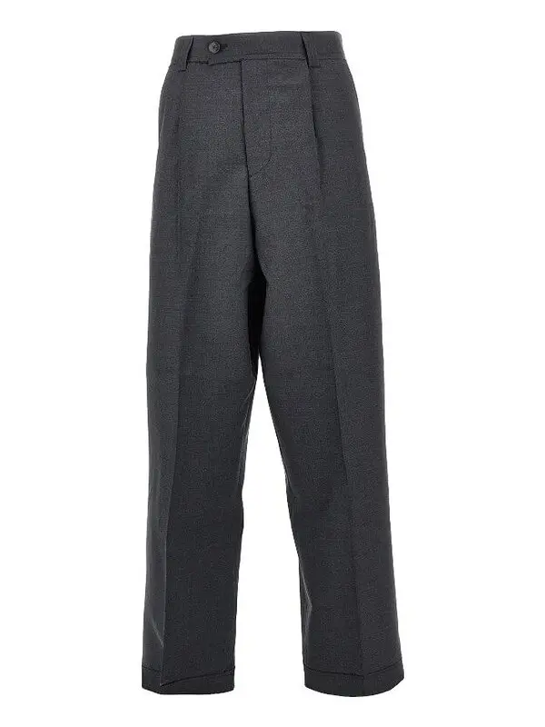 MFPEN Patch' Tropical Wool Pants An - Grey