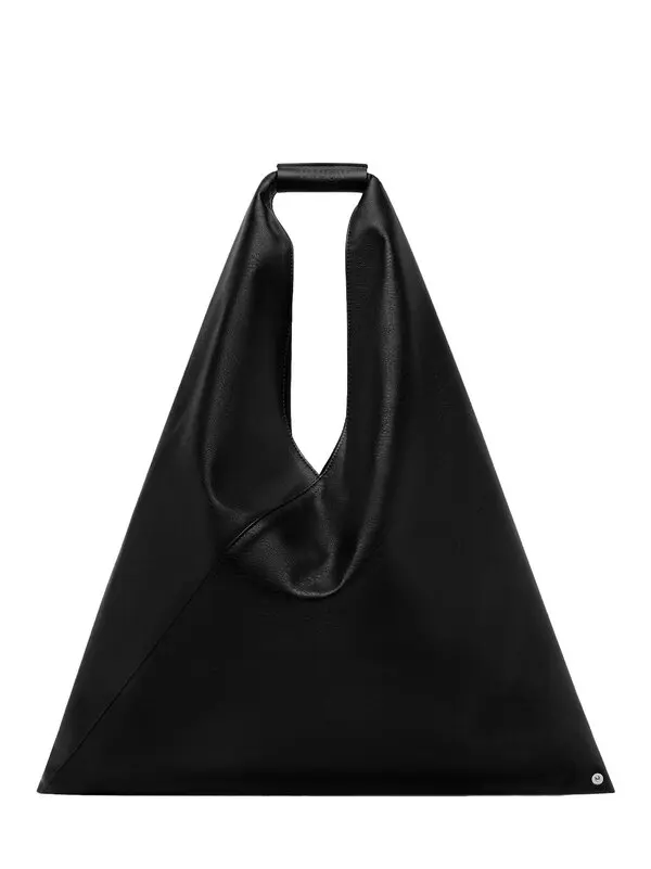 MAISON MARGIELA Japanese Triangularshaped Tote Bag In Synthetic Leather - Black