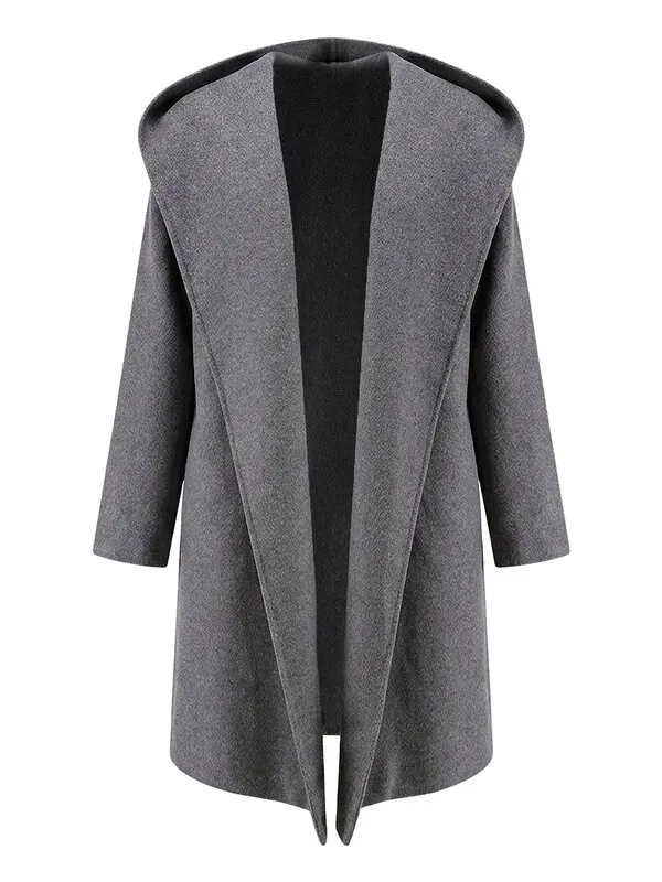 TOTEME Wool Hoodie Coat - Grey