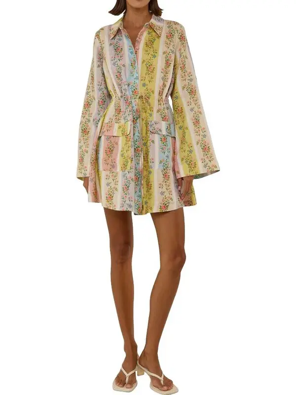 PALM NOOSA Solana Mini Dress - Coco Stripe