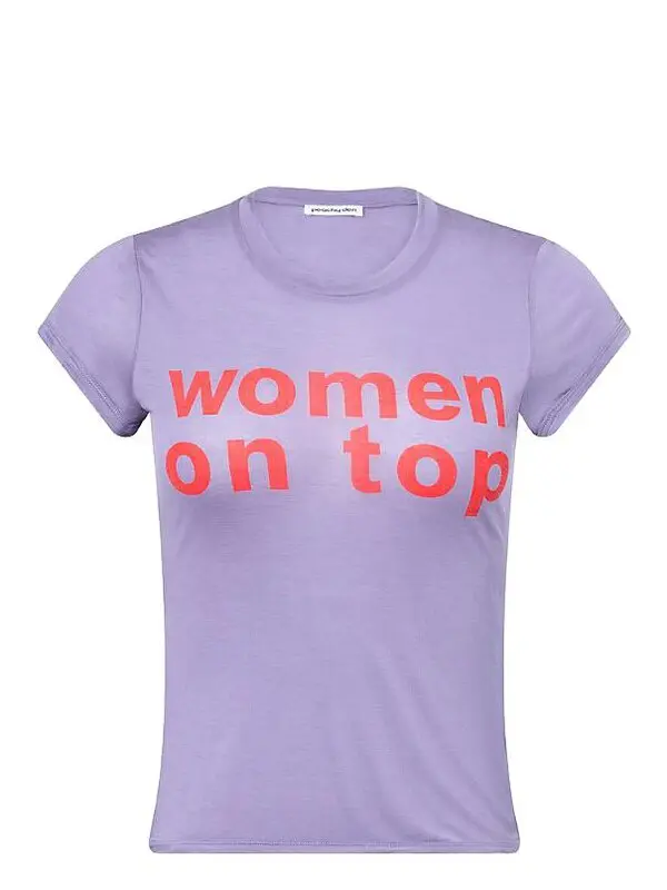 PEACHY DEN On Top Stretch-cotton T-shirt - Vimto