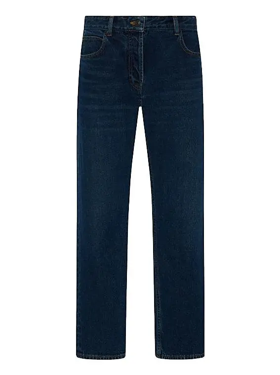 THE ROW Riaco Straight-leg Mid-rise Jeans - Indigo