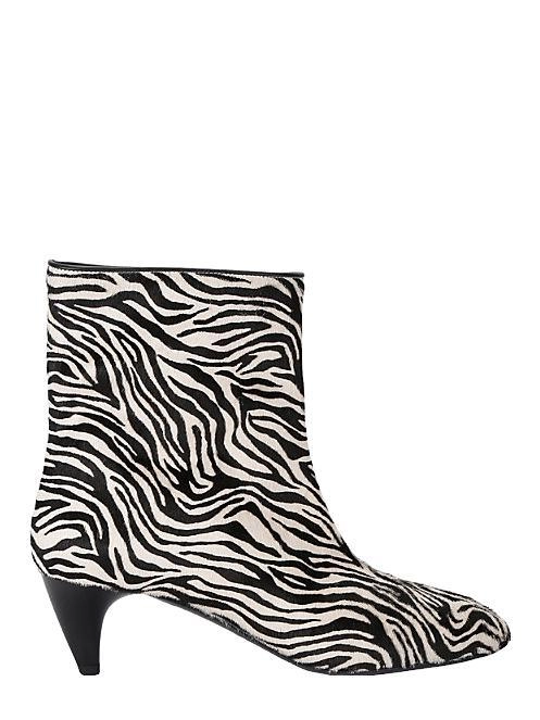 Isabel Marant Étoile Jiry Suede Ankle Boots - Blk/white