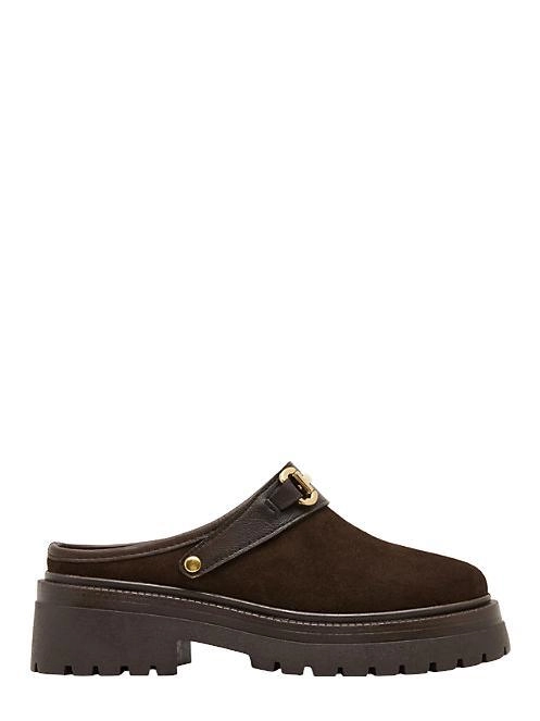Steve Madden Erba Suede Mules - Brown