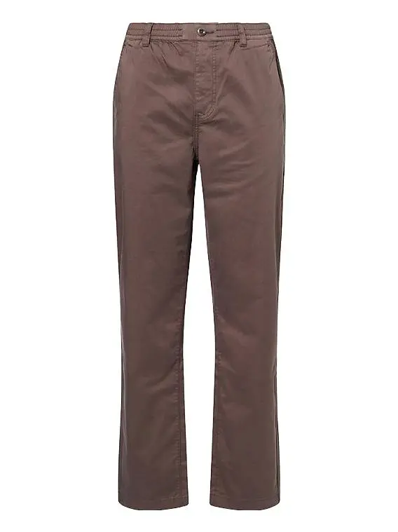 Paige Eberton Tapered-leg Cotton Trousers - Dark Agar