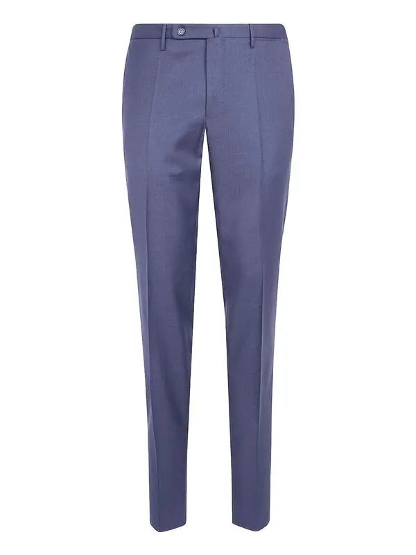 Incotex Tailored Wool Trousers With Pleats - Grey