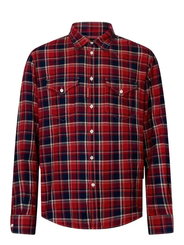 Dsquared2 Cotton Shirt - Navy