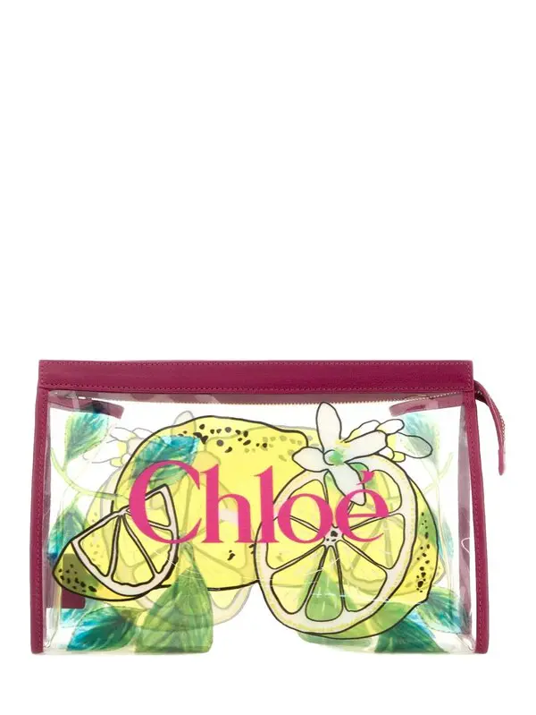 Chloé Rubber Clutch Bag 27 Cm X 19 Cm X 9 Cm - Printed