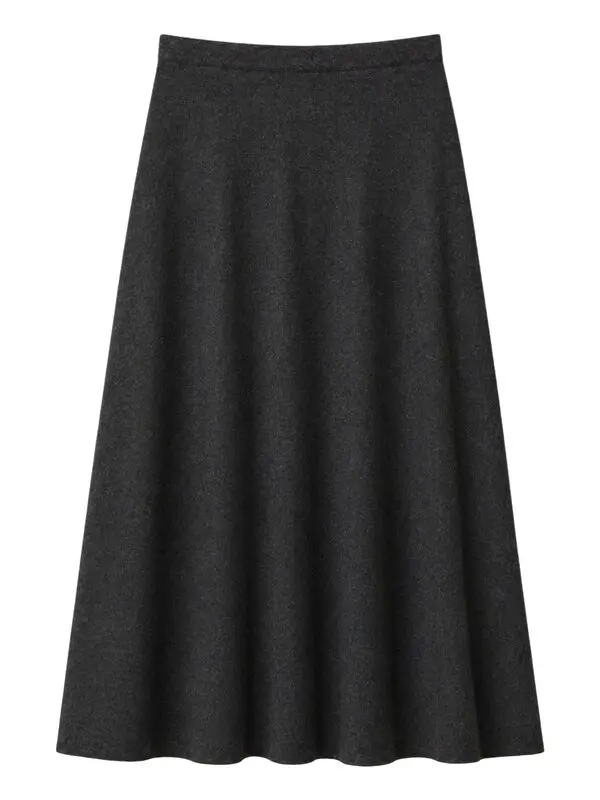 DIEGA Tailored Wool-blend Skirt - Black