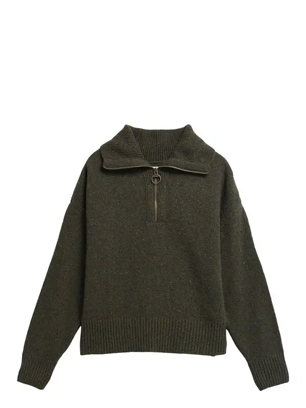 Barbour Wool Blend Knit Sweater - Green