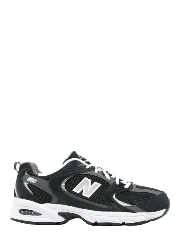 NEW BALANCE Lace-up Chunky Sole Sneakers With Abzorb Cushioning - Black