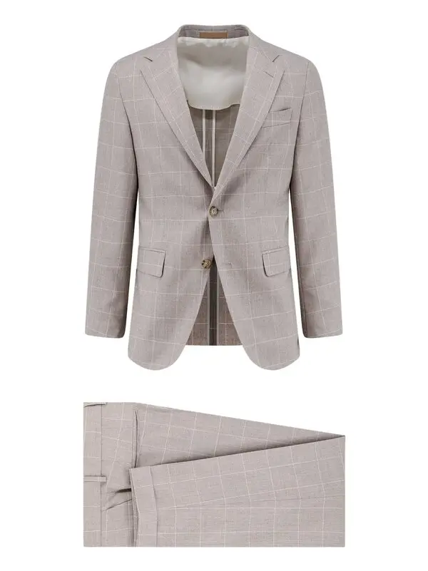 BOSS Heston Virgin Wool Suit - Multicolor