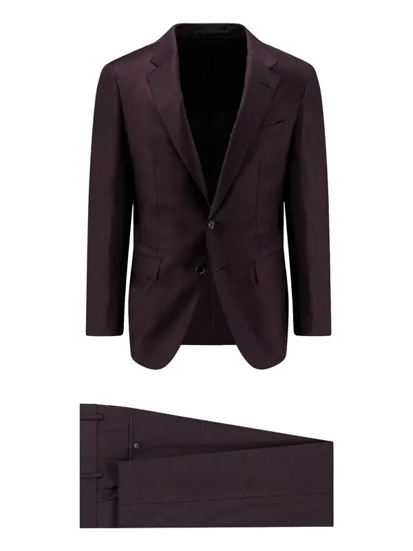 BOSS Harvers Virgin Wool Suit - Multicolor