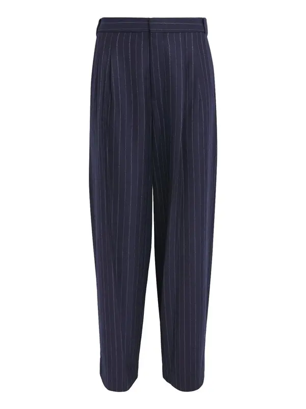 Rag & Bone Wool-blend Lawrence Trousers - Navy