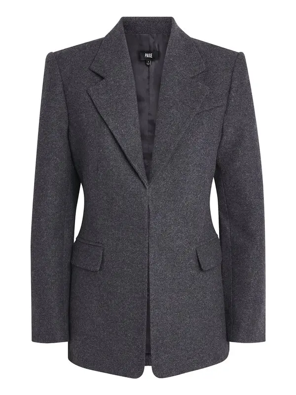 Paige Wool-blend Capelli Blazer - Grey