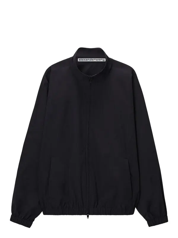 Alexander Wang Perforated Logo Track Jacket - Black