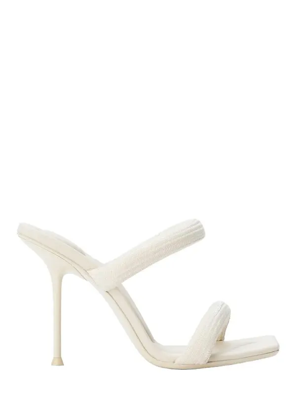 Alexander Wang Julie 105mm Nylon Tubular Sandal - Vanilla