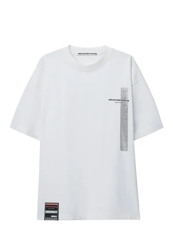 Alexander Wang Short Sleeve Tee W/ Flasher Graphic - White
