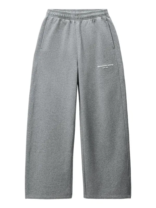 Alexander Wang Logo Print Mid-rise Relaxed Sweatpant - Sidewalk