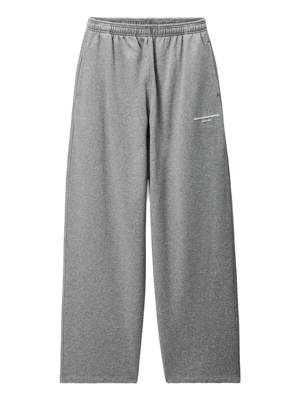 Alexander Wang Logo Print Mid-rise Oversized Sweatpant - Sidewalk