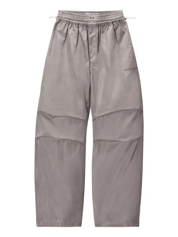 Alexander Wang Pre-styled Boxer Waist Mid-rise Track Pant - Taupe