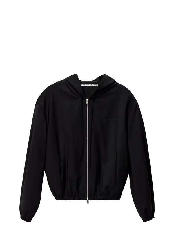 Alexander Wang Zip Up Hoodie - Black