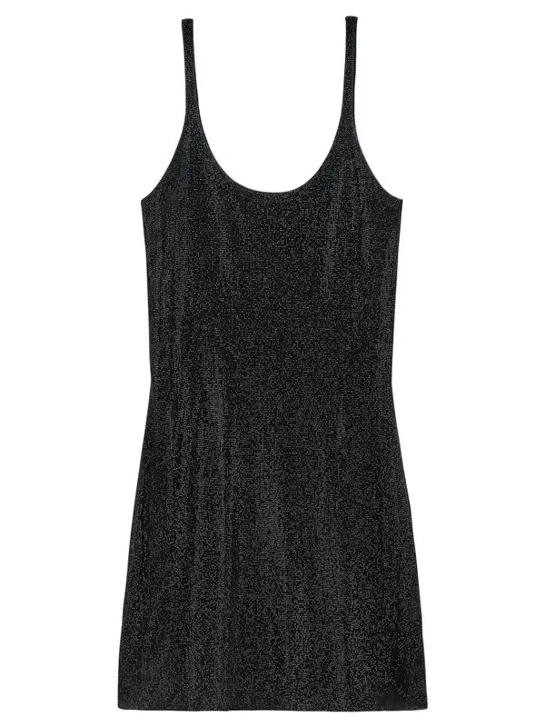 Alexander Wang Crystal Hotfix Dress - Black